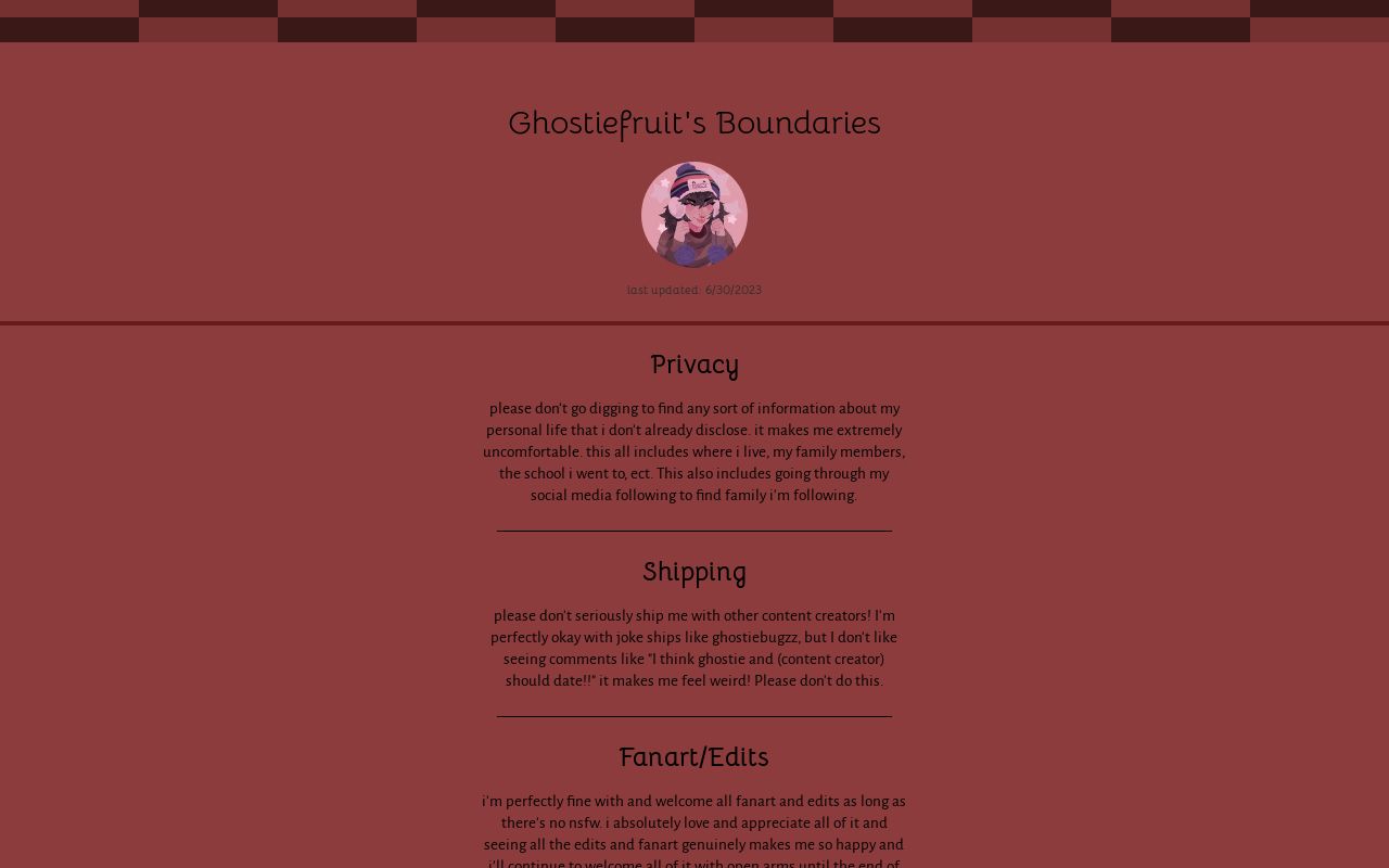 ghostie's boundaries